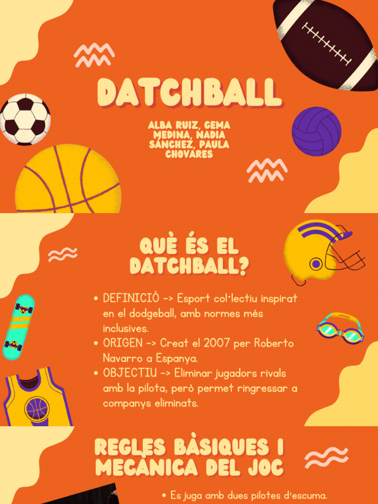 Presentació DATCHBALL - Alba Ruiz, Gema Medina, Nadia Sànchez I Paula Chovares 2 | PDF