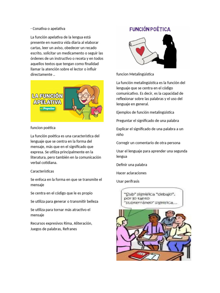 Conativa o Apelativa | PDF