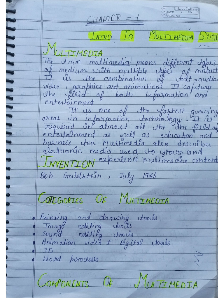 Multimedia and Compoents Adv. Dis | PDF