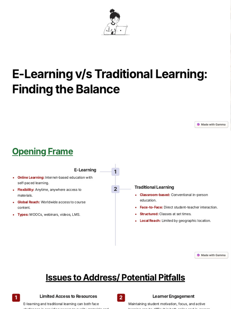 E-Learning-vs-Traditional-Learning-Finding-the-Balance | PDF ...