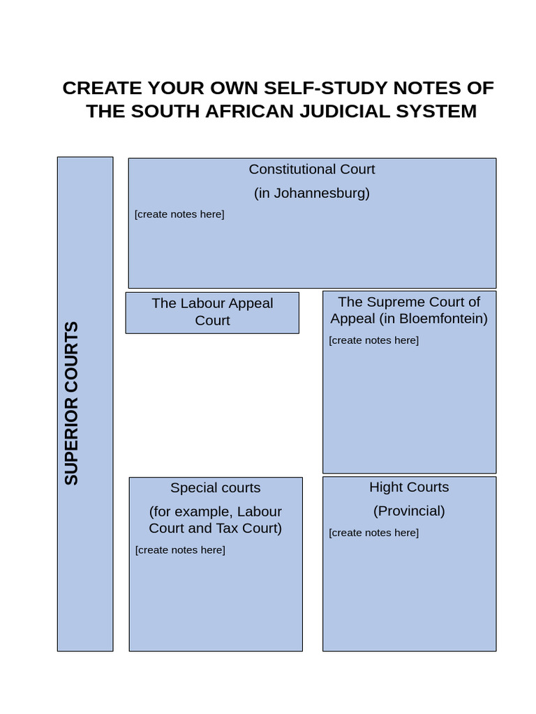 South African Judicial System Notes | PDF