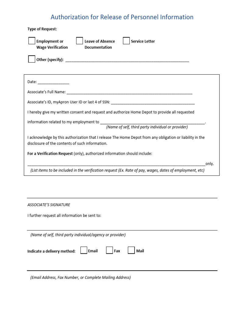 Verification Authorization Form-English | PDF