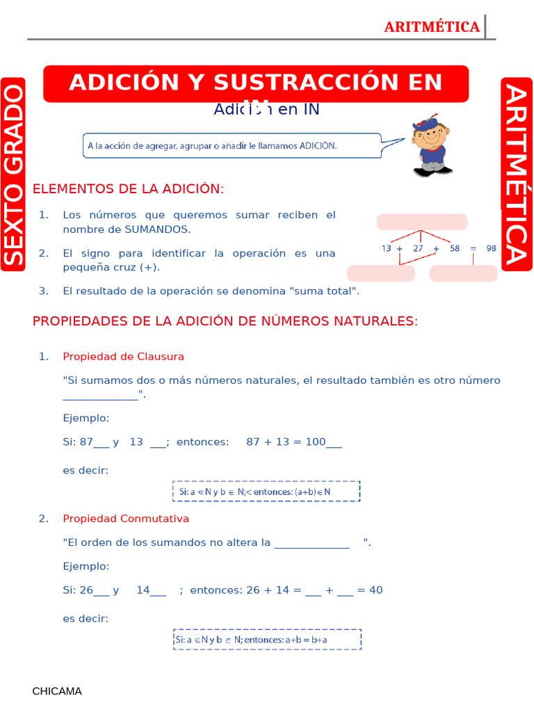Propiedades y Métodos de Adición | PDF | Número natural | Números