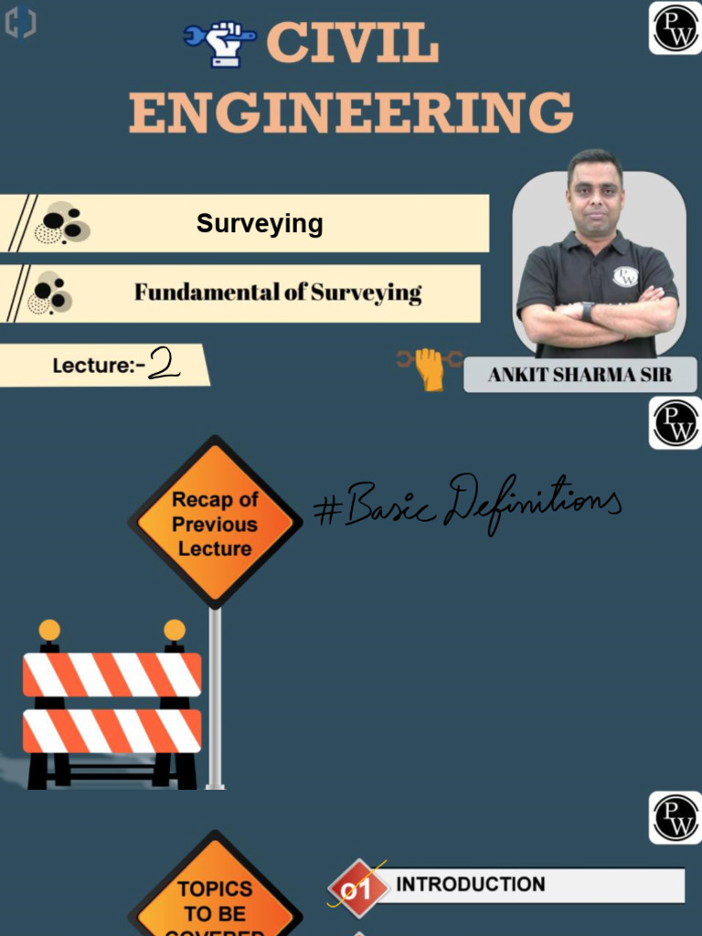 Fundamental of Surveying 02: Class Notes | PDF