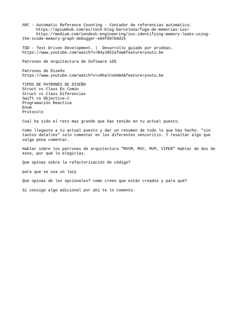 ARC Notes in Swift | PDF