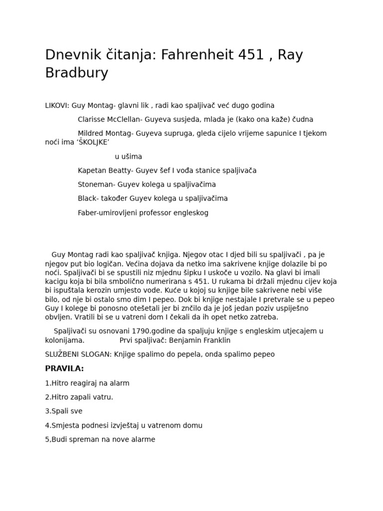 Fahrenheit 451 | PDF