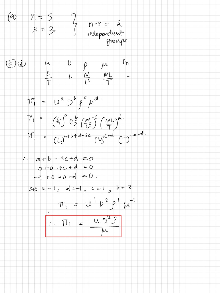 Buckingham Pi Assignment | PDF