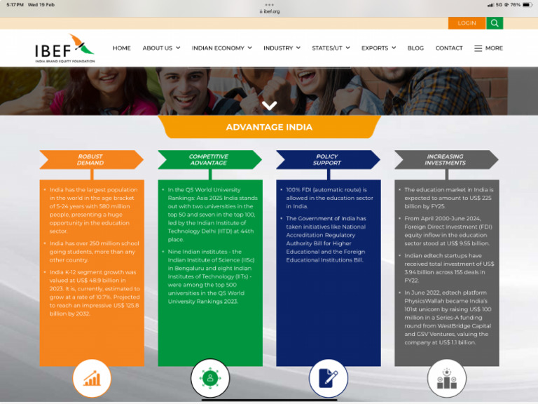 Education Industry Analysis - Indian Education Sector IBEF | PDF