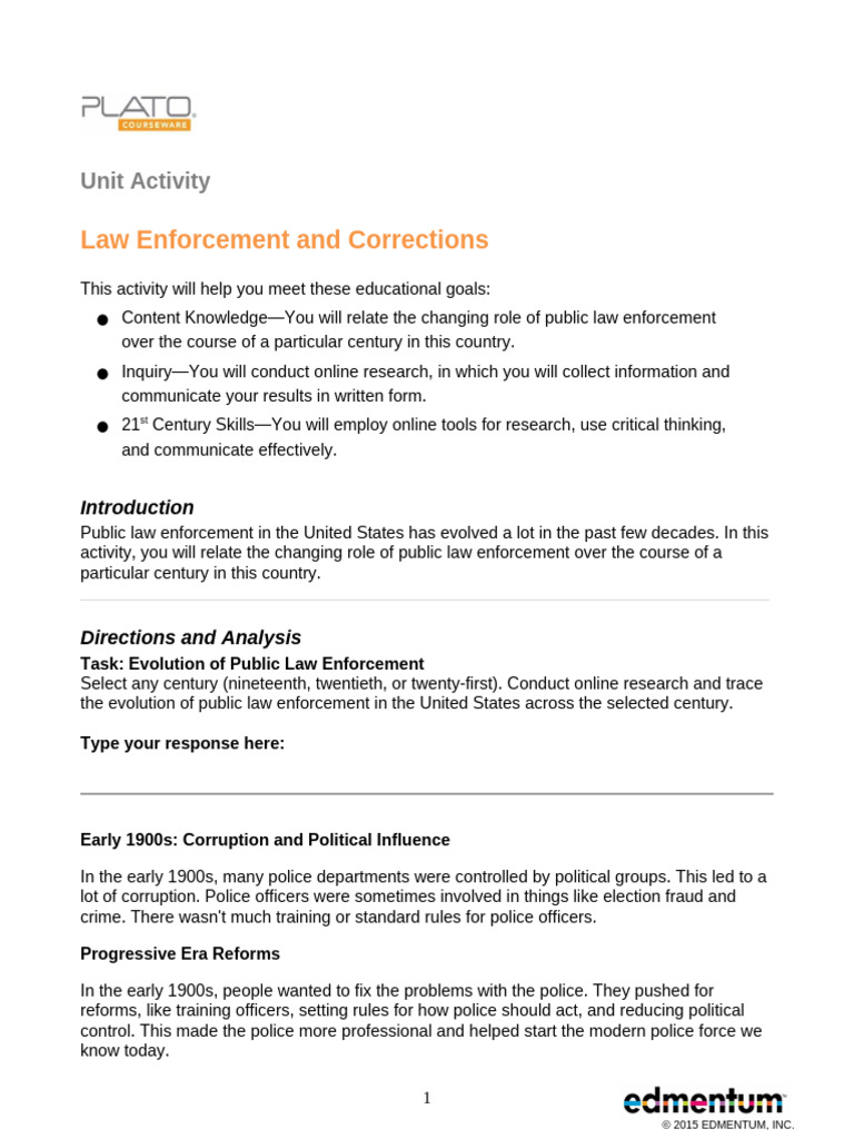 Law Enforcement and Corrections - UA | PDF | Police | Law Enforcement