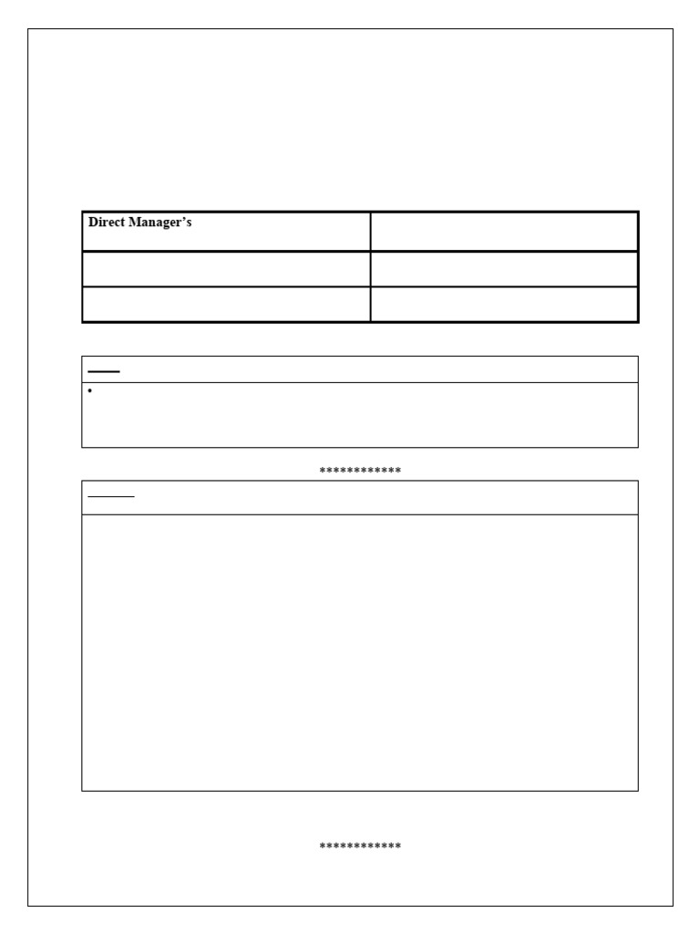 Job Description Blank | PDF