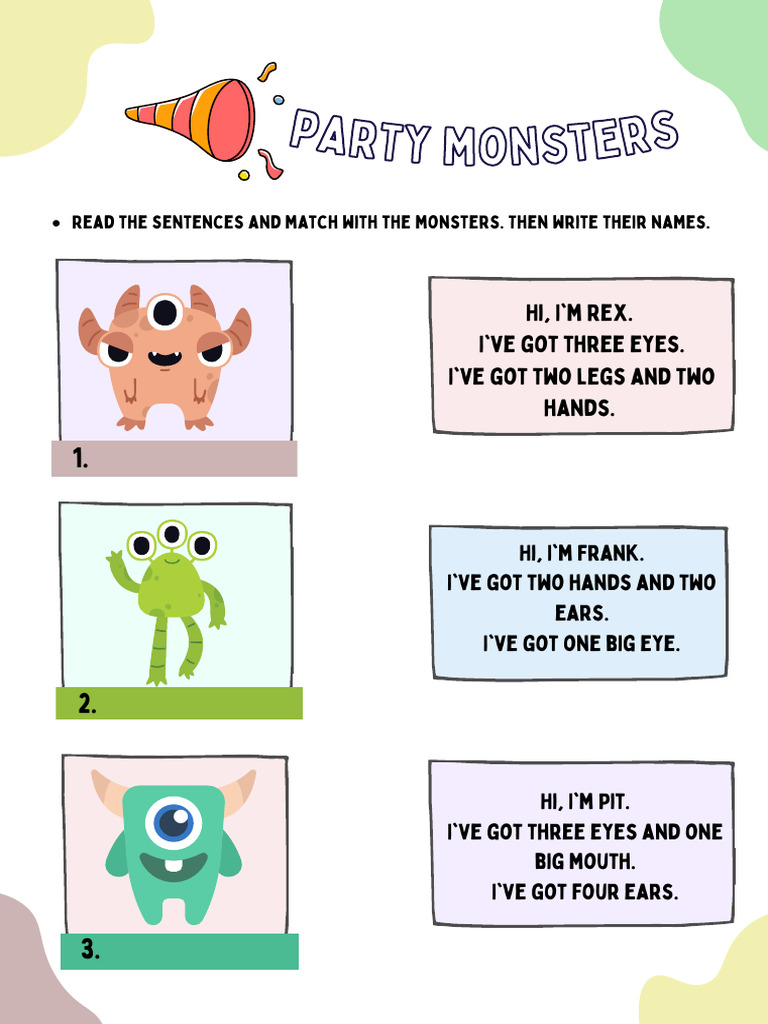 Monsters Body Parts - 20241016 - 100402 - 0000 | PDF