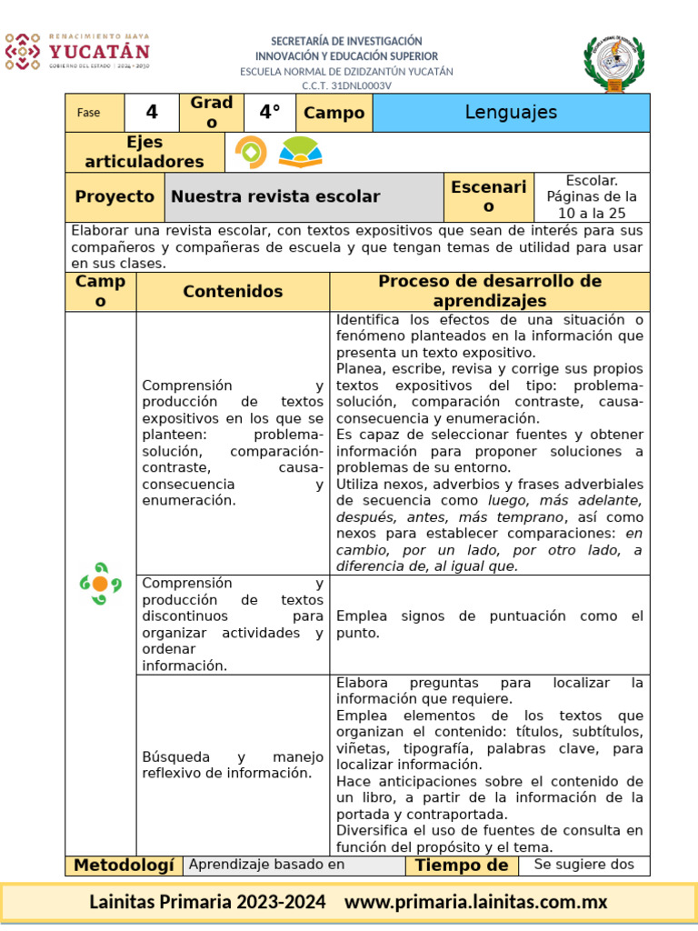 4to Grado Marzo 03 Nuestra Revista Escolar 2023 2024 | PDF | El plastico | Escuelas