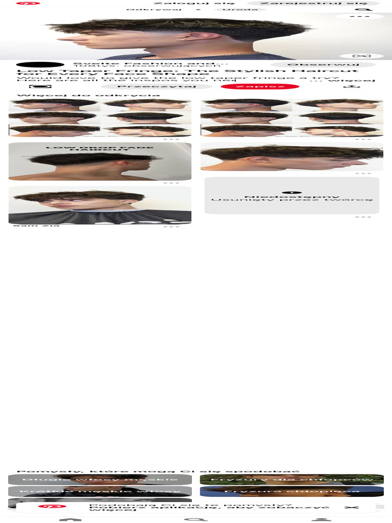 Low Taper Fringe the Stylish Haircut for Every Face Shape | PDF