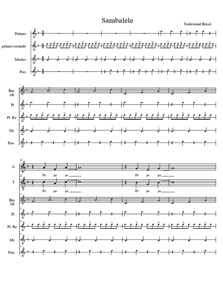 Samba Lelé Partitura | PDF