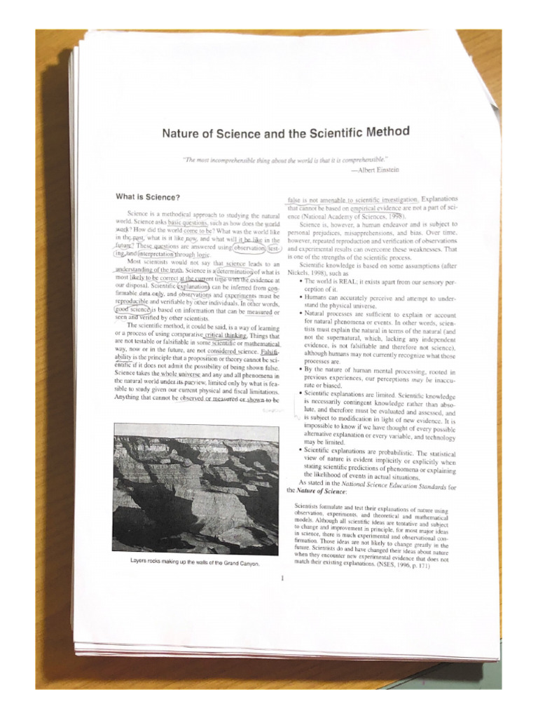 Nature of Science and The Scientific Method | PDF