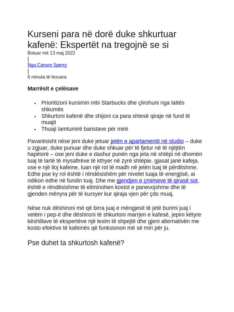 zëvendëso kafenë | PDF