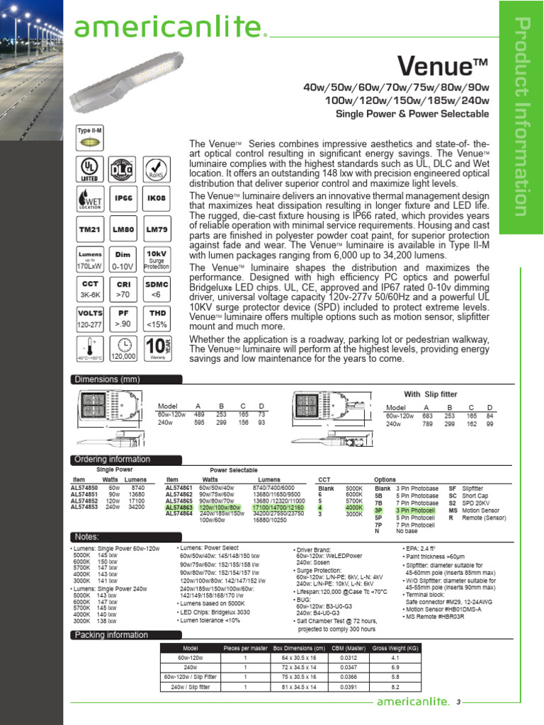 1-2 - Luminaria de Calle - Al57486343p American Lite | PDF | Lighting ...