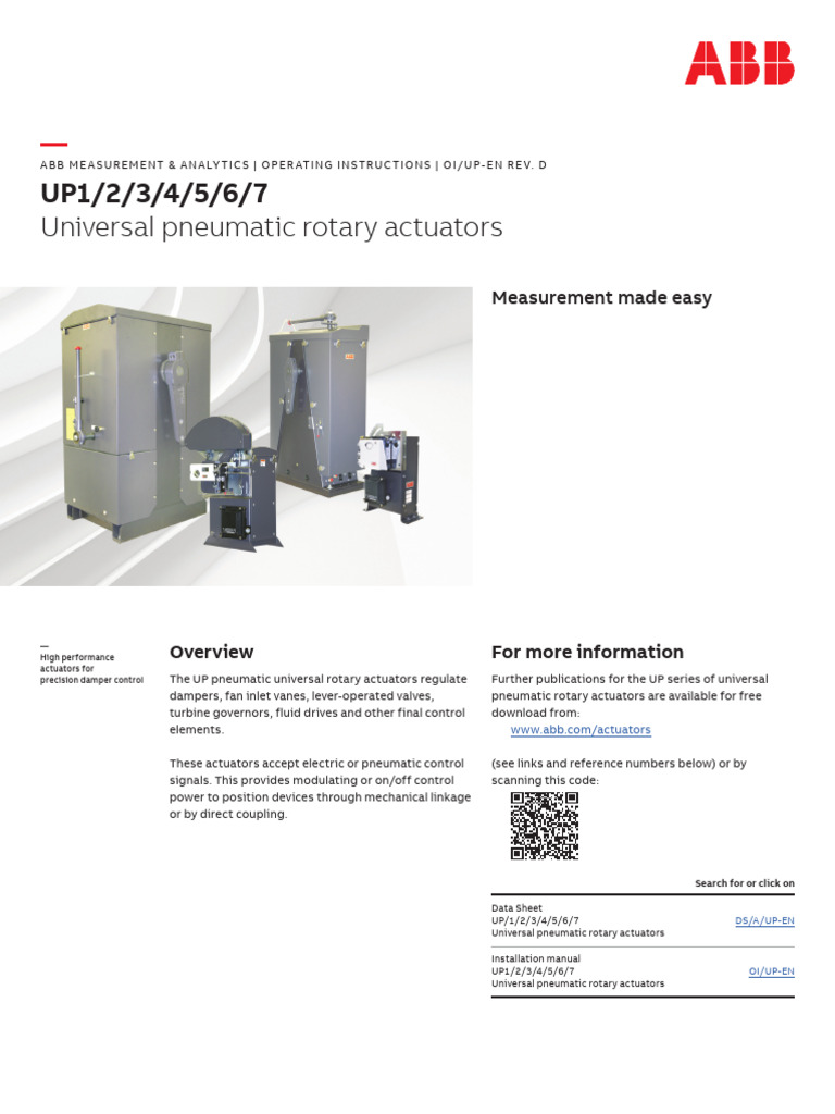 OI_UP-EN_D | PDF | Actuator | Valve