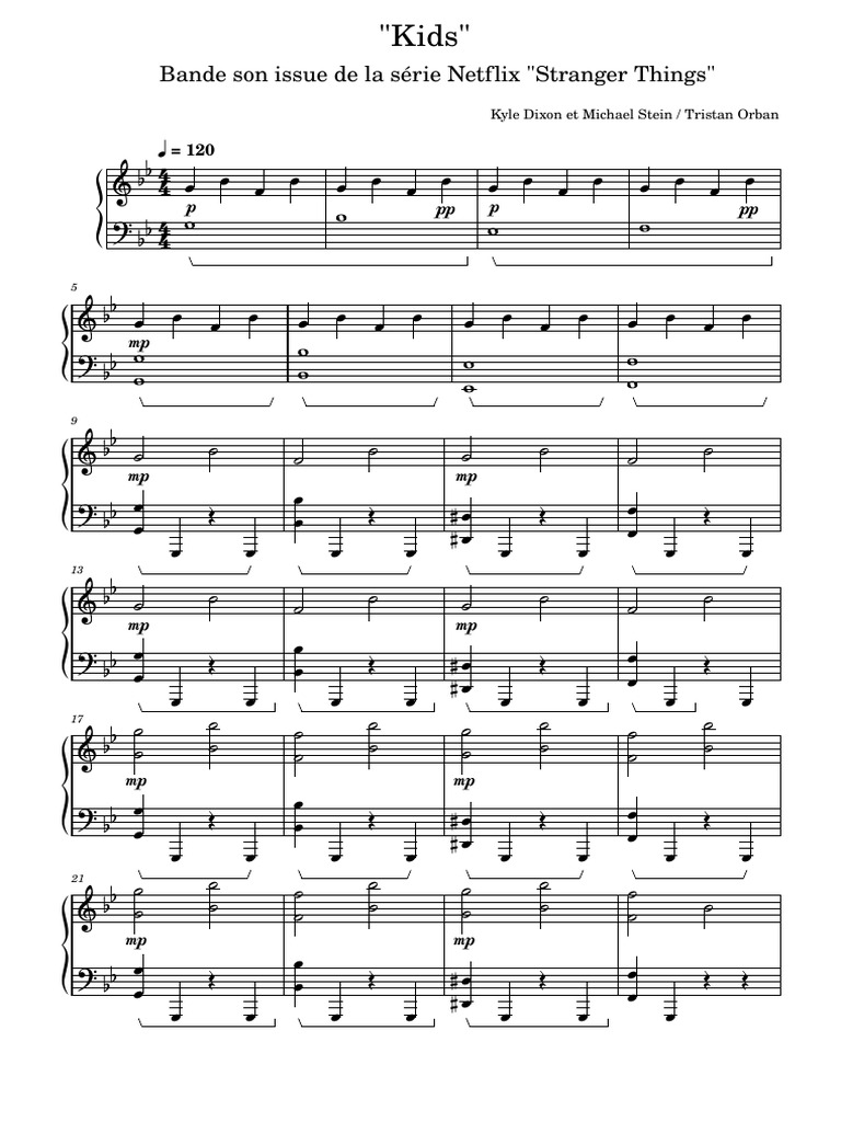 Kids Kyle Dixon Et Micheal Stein | PDF
