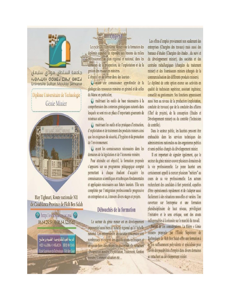 Genie Minier Modèle | PDF