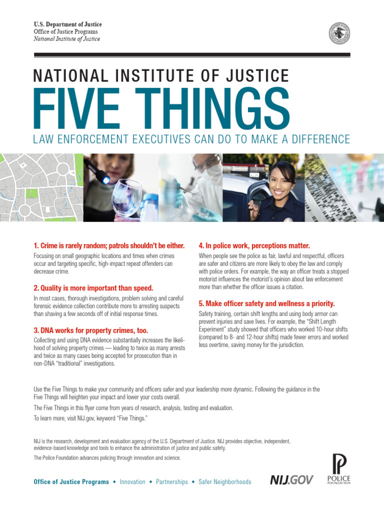 Five Things Executives Can Do To Make A Difference | PDF | Police | Crimes