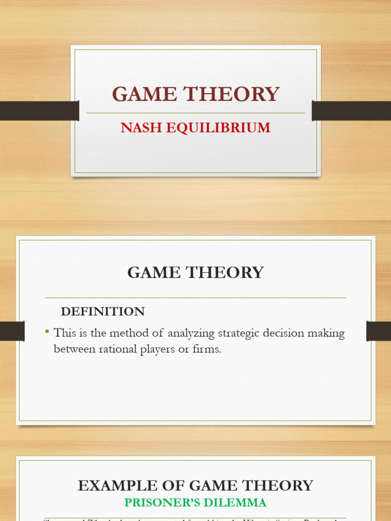 GROUP | PDF | Economic Equilibrium | Game Theory