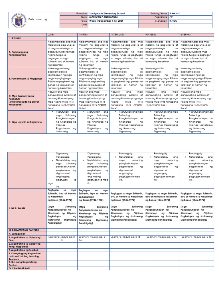 GR 6-Ap-Wk 1 - QTR 3 | PDF