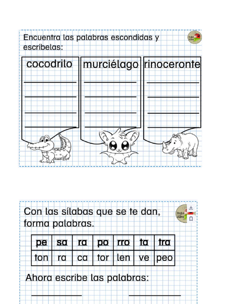 Cuadernillo Silabico Alfabetico | PDF