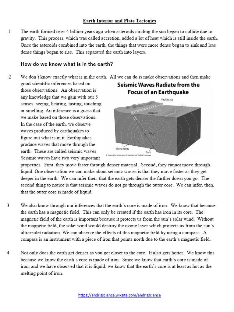 Earth Layers and Plate Tectonics Explained | PDF | Plate Tectonics | Earth
