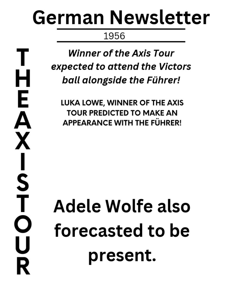 Axis Tour Winner Linked to Führer's Murder | PDF
