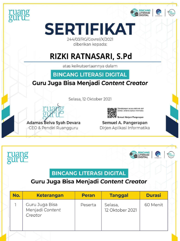 RIZKI RATNASARI, S.PD 2021. | PDF