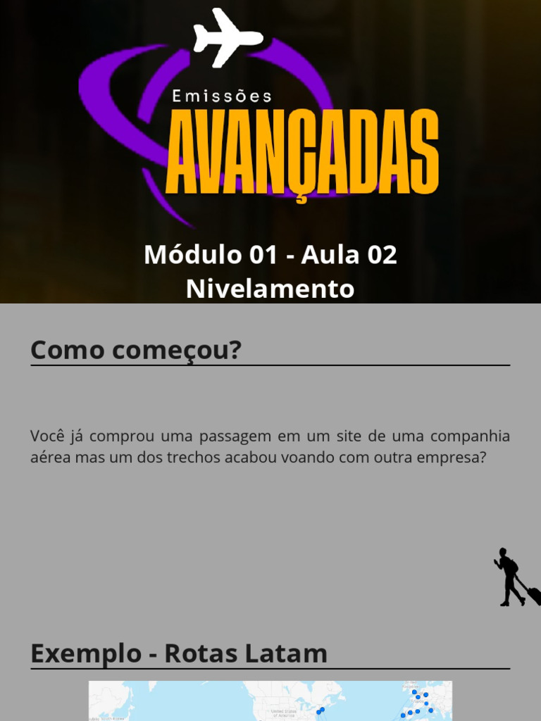 Módulo 1 Aula 02 Nivelamento | PDF | American Airlines | Transporte