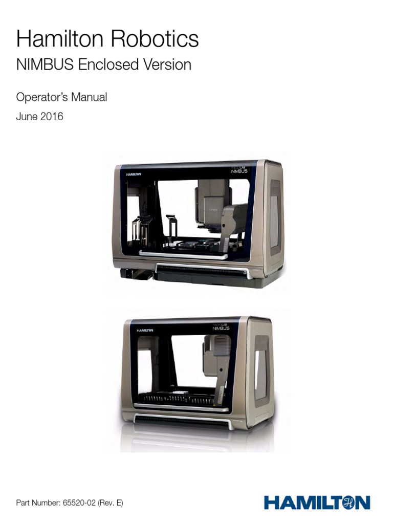 65520-02 - E - NIMBUS - Enclosed - Version - Operator's Manual | PDF ...