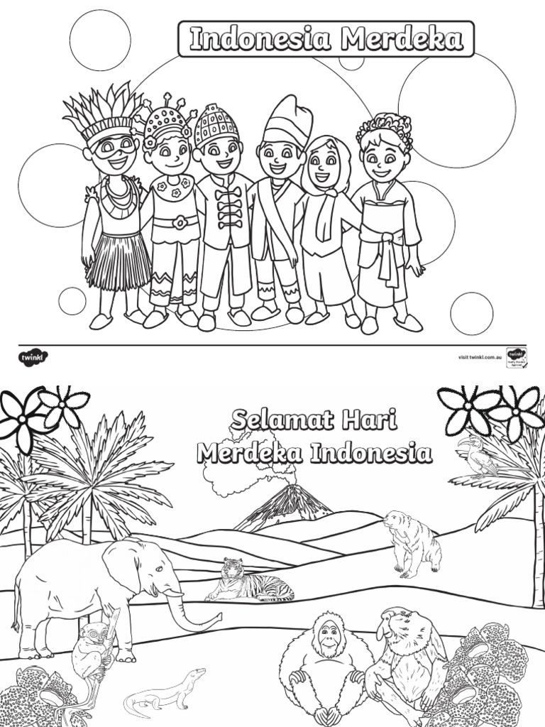 Au in 179 Indonesian Independence Day Colouring Ver 2 | PDF
