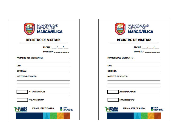 Hoja de Registro de Visita | PDF