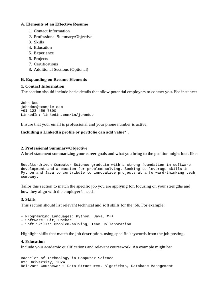 Interview and resume lesson plan (1) | PDF | Résumé | Job Interview