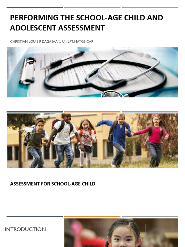 NCM 101 School Age Child AND ADOLESCENT Assessment | PDF | Adolescence ...