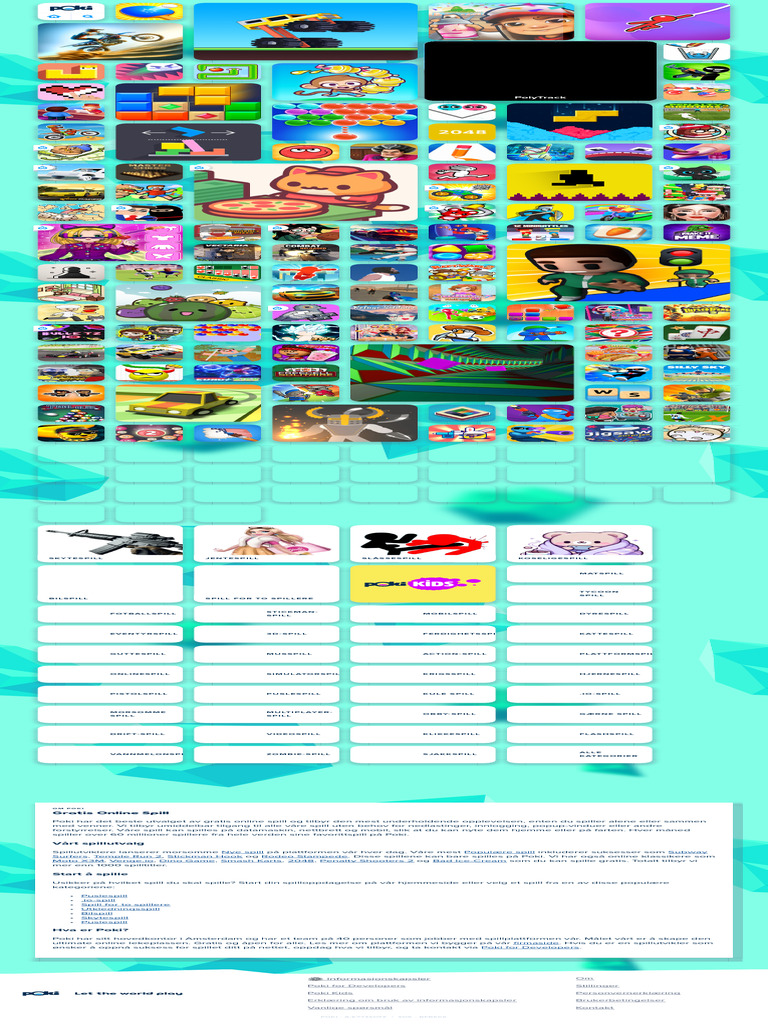 Poki - Gratis Online Spill - Spill Nå! | PDF