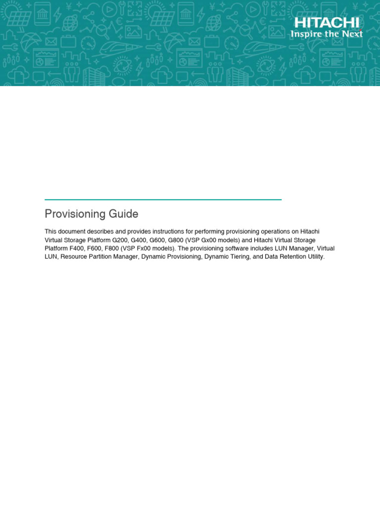 SVOS v7 3 1 Provisioning Guide VSP Gx00 Fx00 MK-94HM8014-10 | PDF | Computer Data Storage | Software