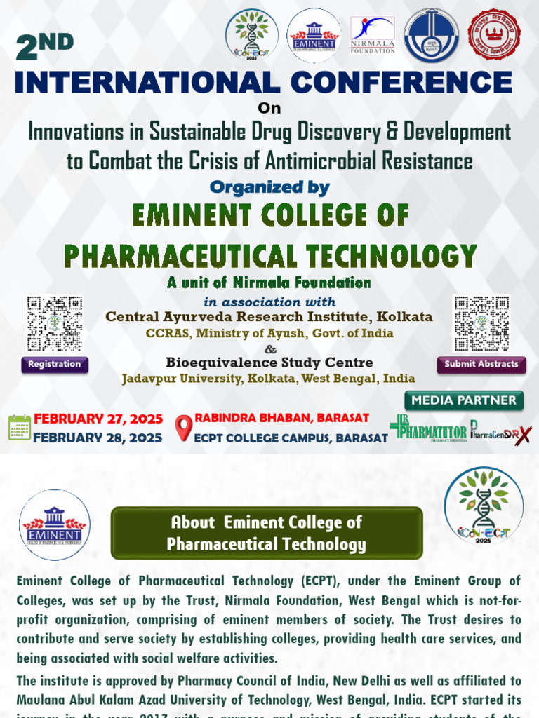 ECPT Conference Brochure 2025 - Revised | PDF | Antimicrobial ...