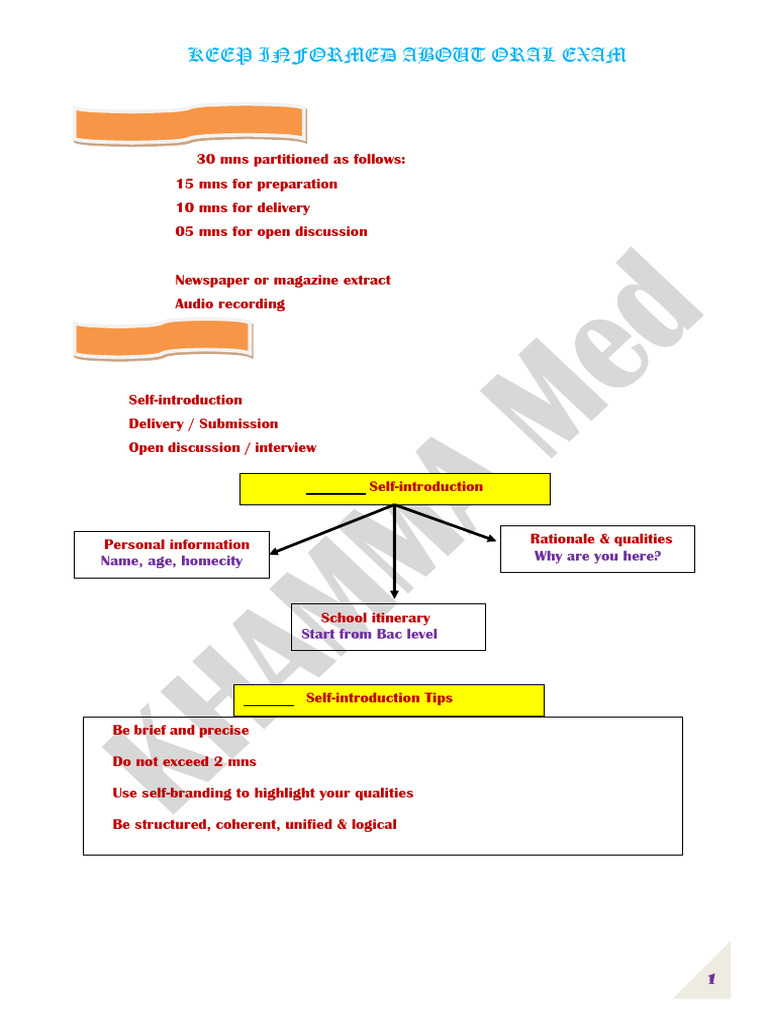 Oral Exam Preparation Guide | PDF | Argument | Rhetoric