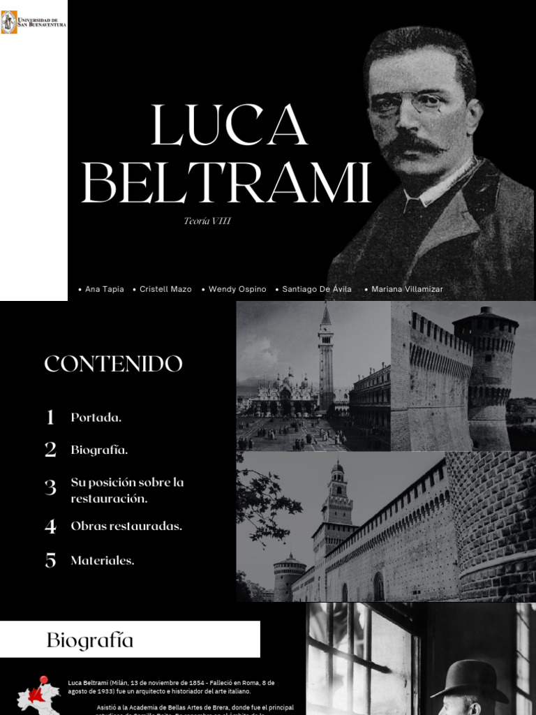 Identidad y restauración de Luca Beltrami | PDF