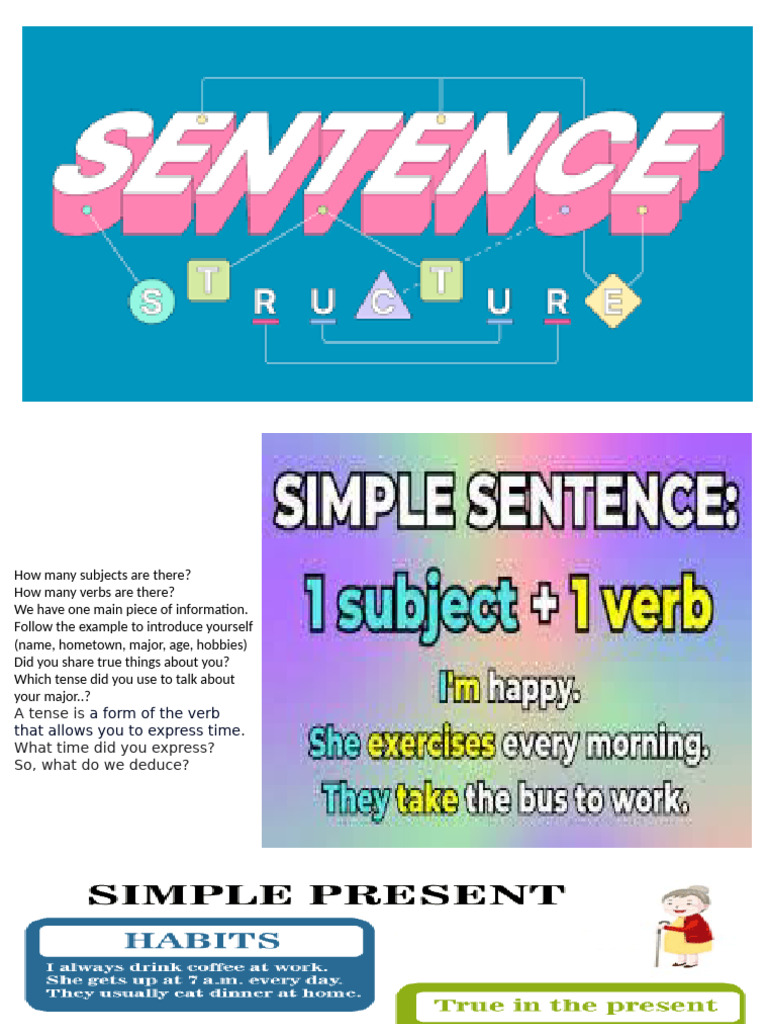 Sentence Structure | PDF | Linguistics | Grammar