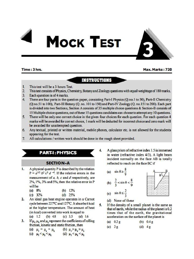 Mock Test - 3 | PDF