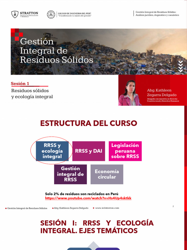 Clase 01 - Gestión Integral de Residuos Solidos | PDF | Sustentabilidad | Residuos