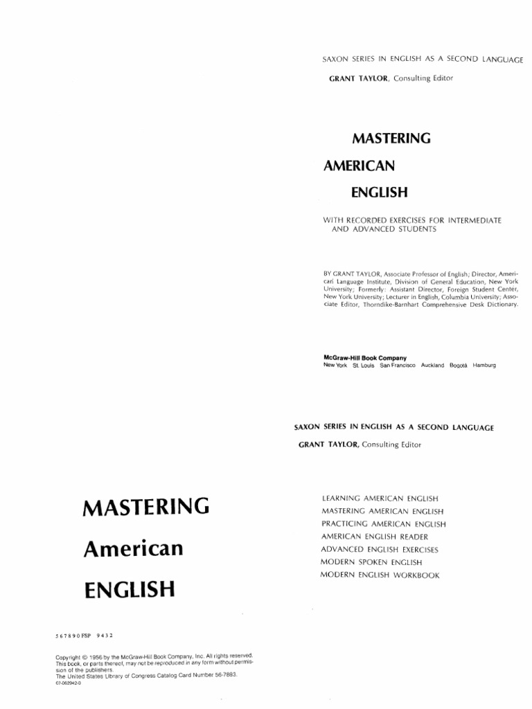 Mastering American English Book | PDF