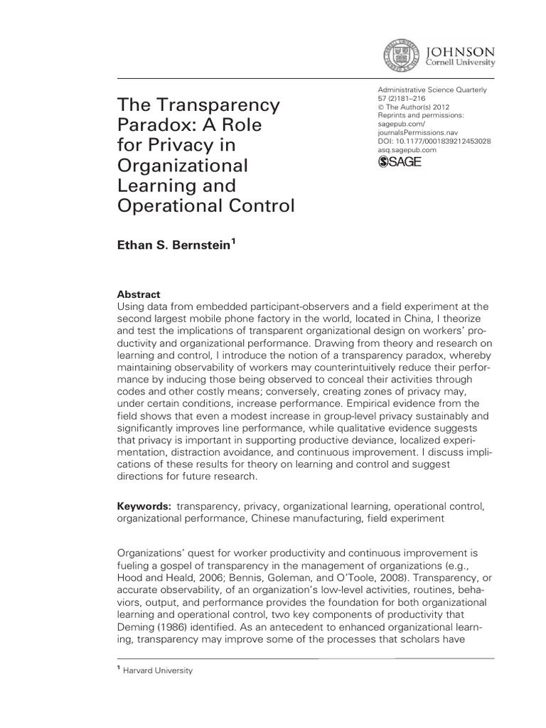 The Transparency | PDF