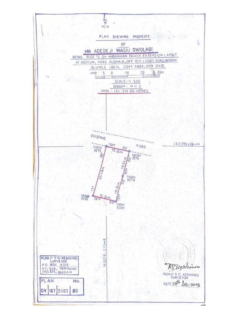 Plan Shewing Property | PDF