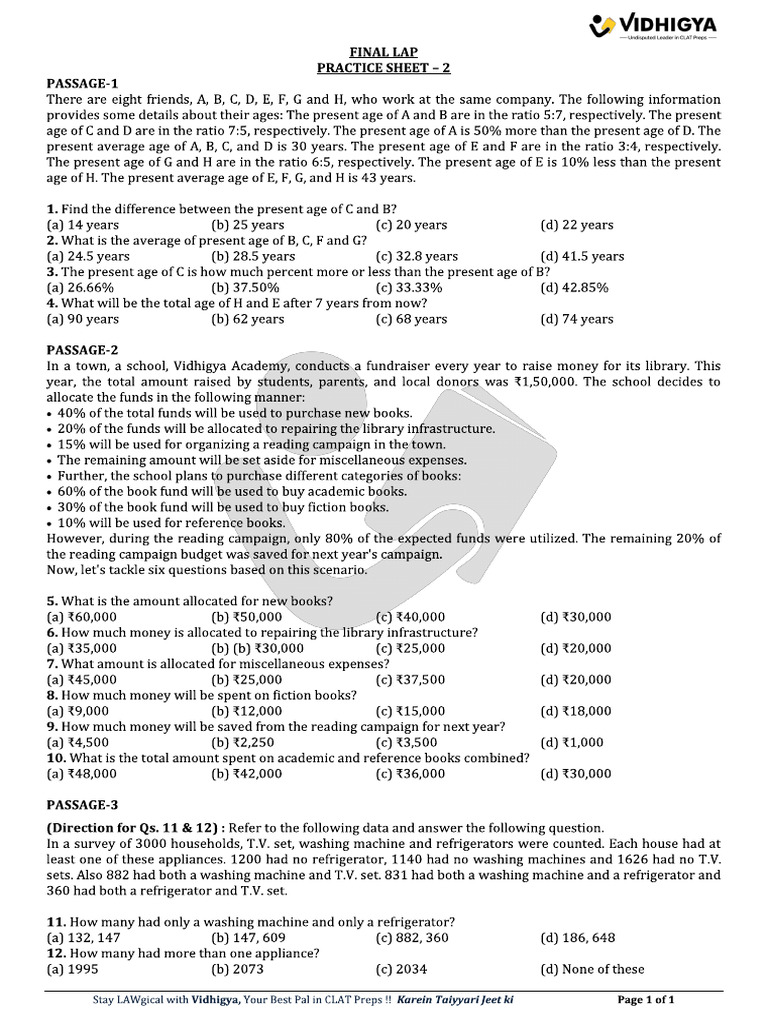 Final Lap Practice Sheet -2 Class Sheet(Curved File ) | PDF