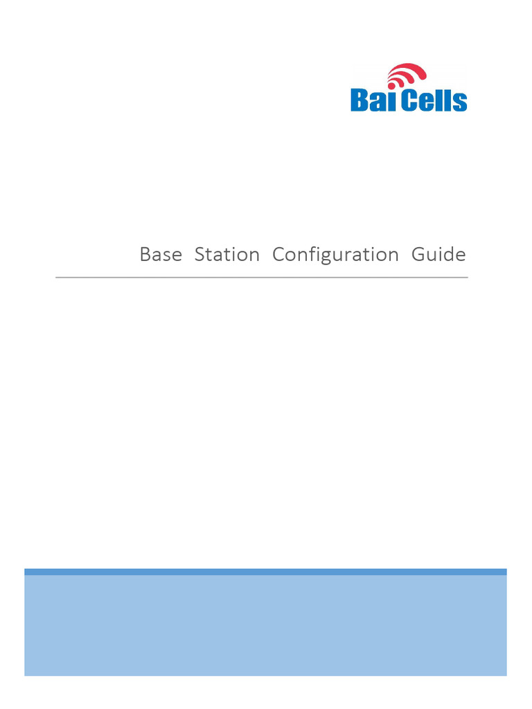 Baicells ENodeB Configuration Guide-V1.11 | PDF | Ip Address | Computer ...